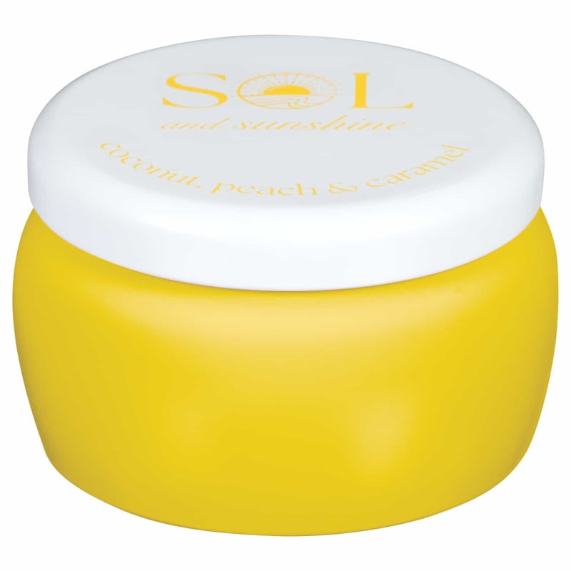 Sol Tin Scented Candle - Coconut, Peach & Caramel | Candles | B&M