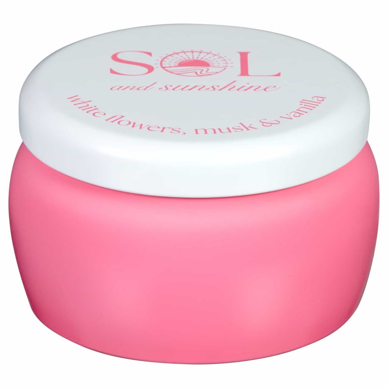 Sol Tin Scented Candle - White Flowers, Musk & Vanilla | Candles | B&M