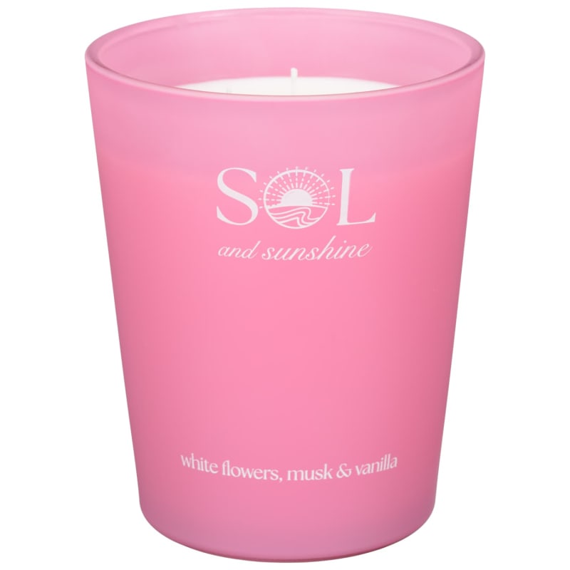 Sol Large Tin Scented Candle - White Flowers, Musk & Vanilla | Candles ...