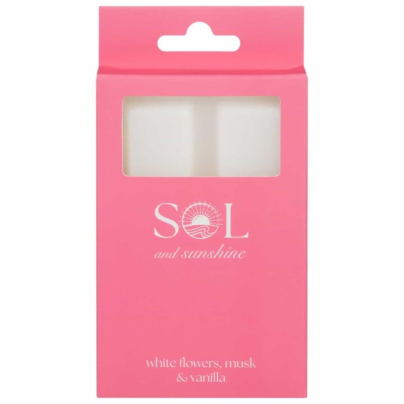 Sol Wax Melts - White Flowers, Musk & Vanilla | Candles | B&M