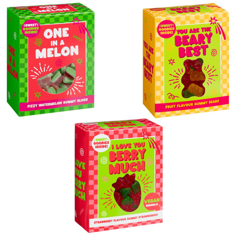 Slogan Sweet Box 90g - One in a Melon | Valentine's Day Sweets | B&M