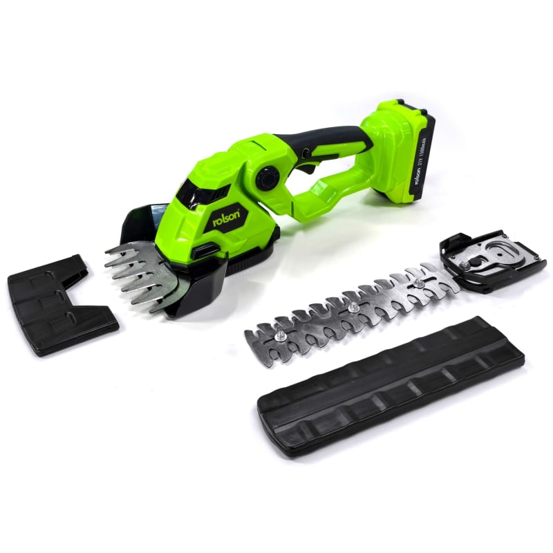 Rolson 2-in-1 Cordless Grass Shear Hedge Trimmer | Garden Power Tools