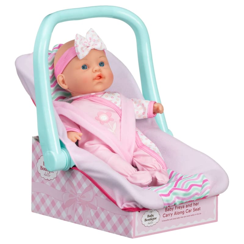 Baby Boutique Baby Freya & Her Carry Along Car Seat | Dolls | B&M