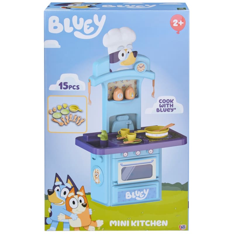 Bluey Mini Kitchen Playset 15pc | Fancy Dress & Role Play Toys | B&M