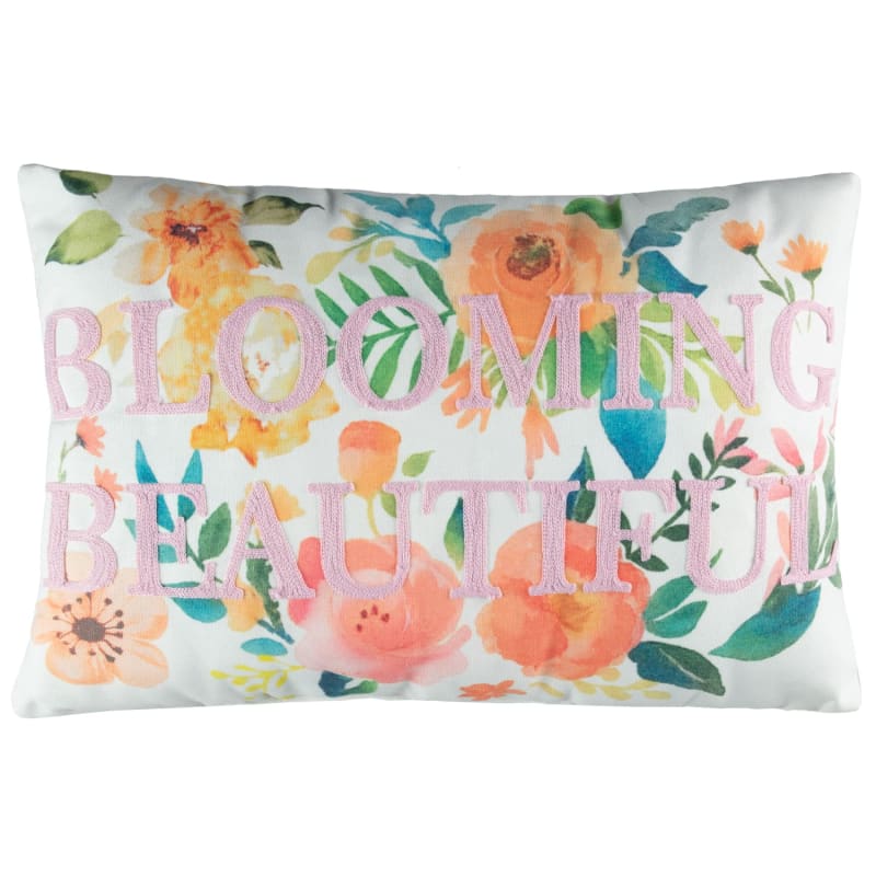 Blooming Beautiful Slogan Cushion | Cushions | B&M