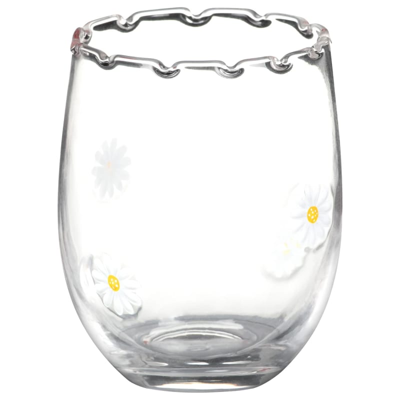 Scallop Embossed Tumbler - Daisy | Glassware | B&M