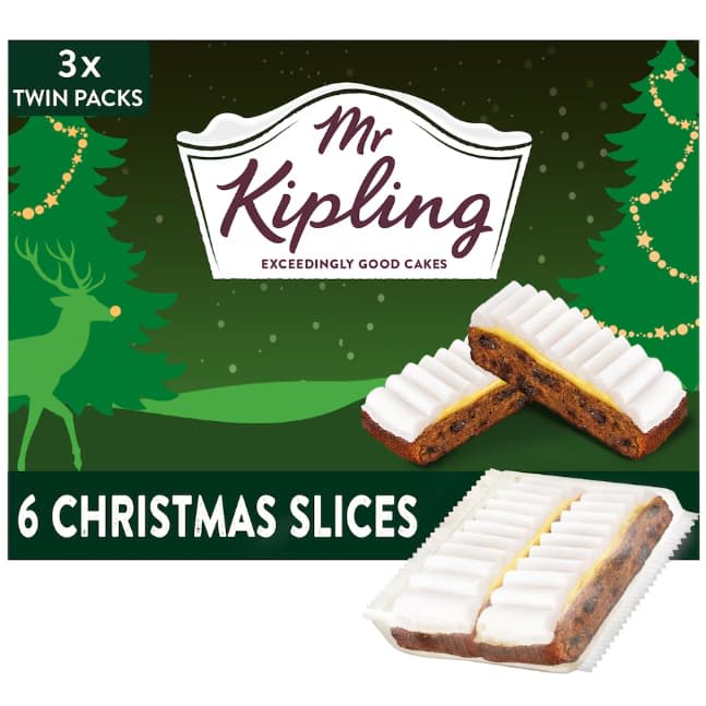 Mr Kipling Christmas Slices 6pk | Christmas Food | B&M