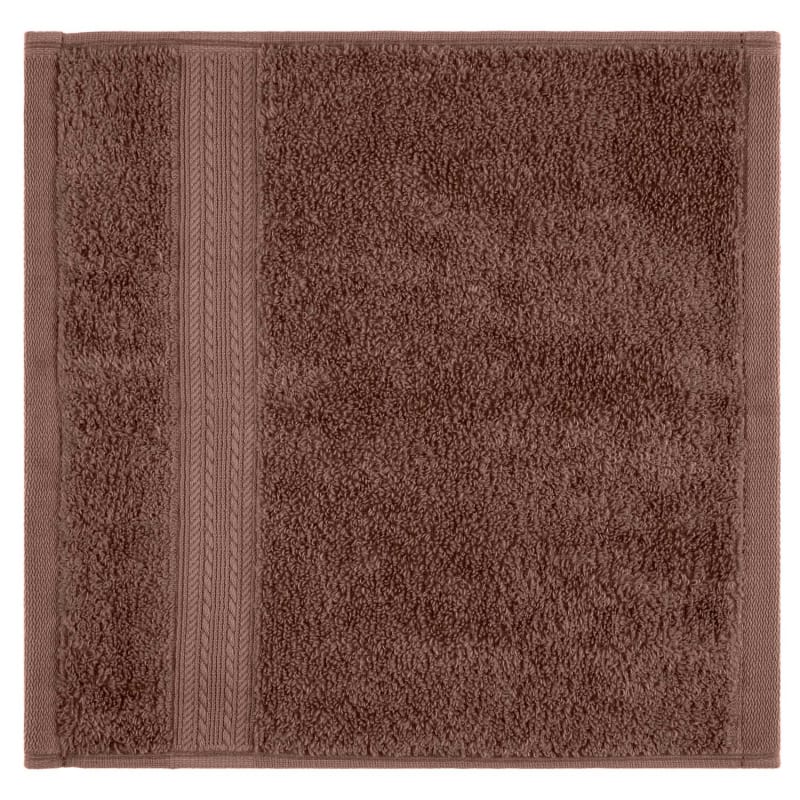 Signature Zero Twist Face Cloth 3pk - Chocolate | Towels | B&M