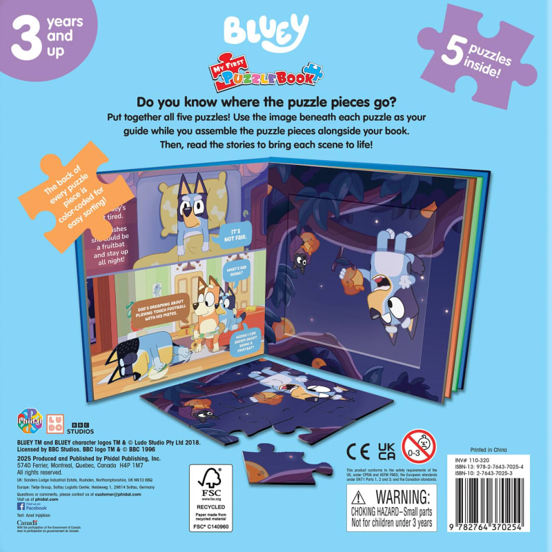 My First Jigsaw Book - Bluey | Stationery | B&M