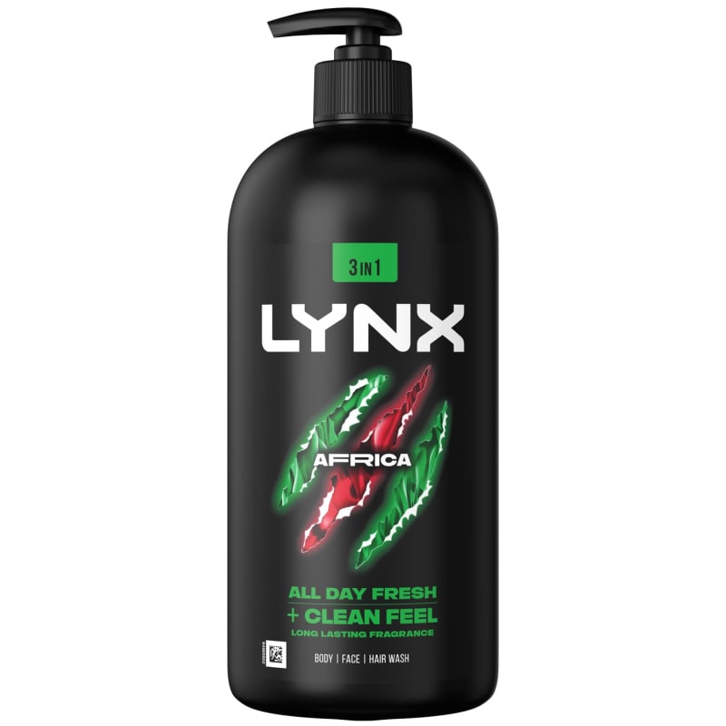 Lynx Shower Gel Pump 900ml - Africa | Soap, Shower & Bath - B&M Stores