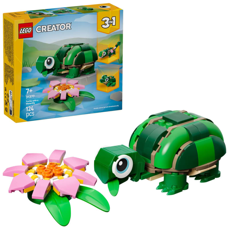 LEGO Creator 3 in 1 Turtle with a Waterlily | LEGO Playsets | B&M
