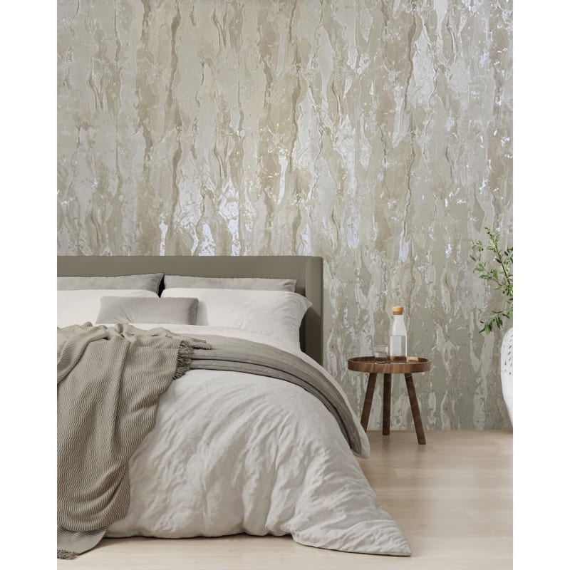 Palermo Wallpaper - Light Cream | Marble Wallpaper | B&M