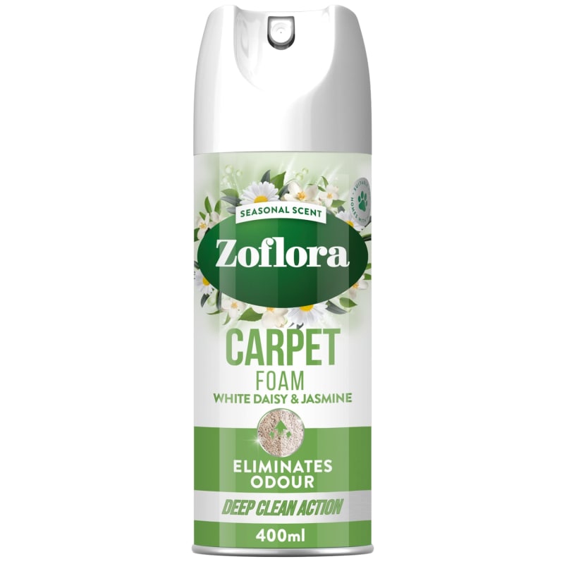 Zoflora Carpet Fresh & Care Foam 400ml - White Daisy & Jasmine ...