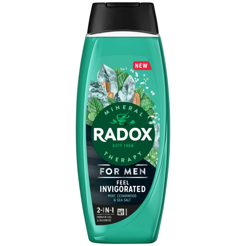 Radox Men Feel Invigorated 2-in-1 Shower Gel 450ml | Shower Gel | B&M
