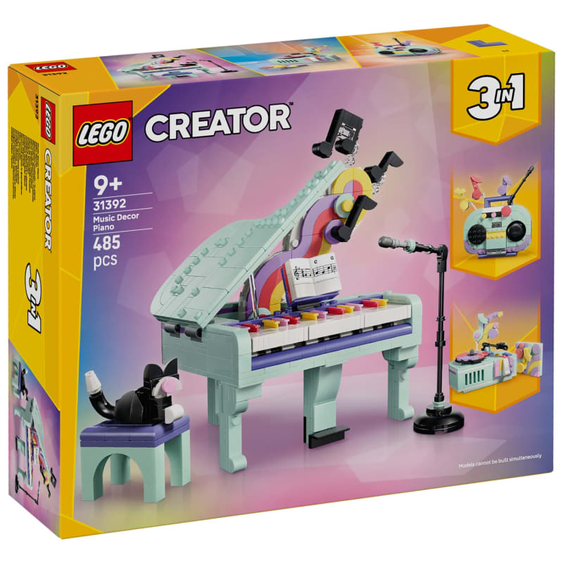 LEGO Creator 3-in-1 Music Decor Piano with Cat 31392 | LEGO | B&M