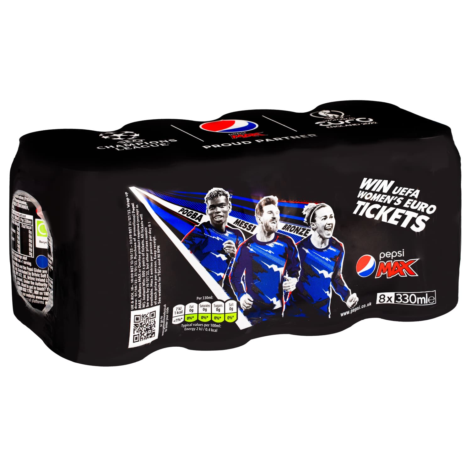 Pepsi Max 8 x 330ml | Soft Drinks | B&M Stores