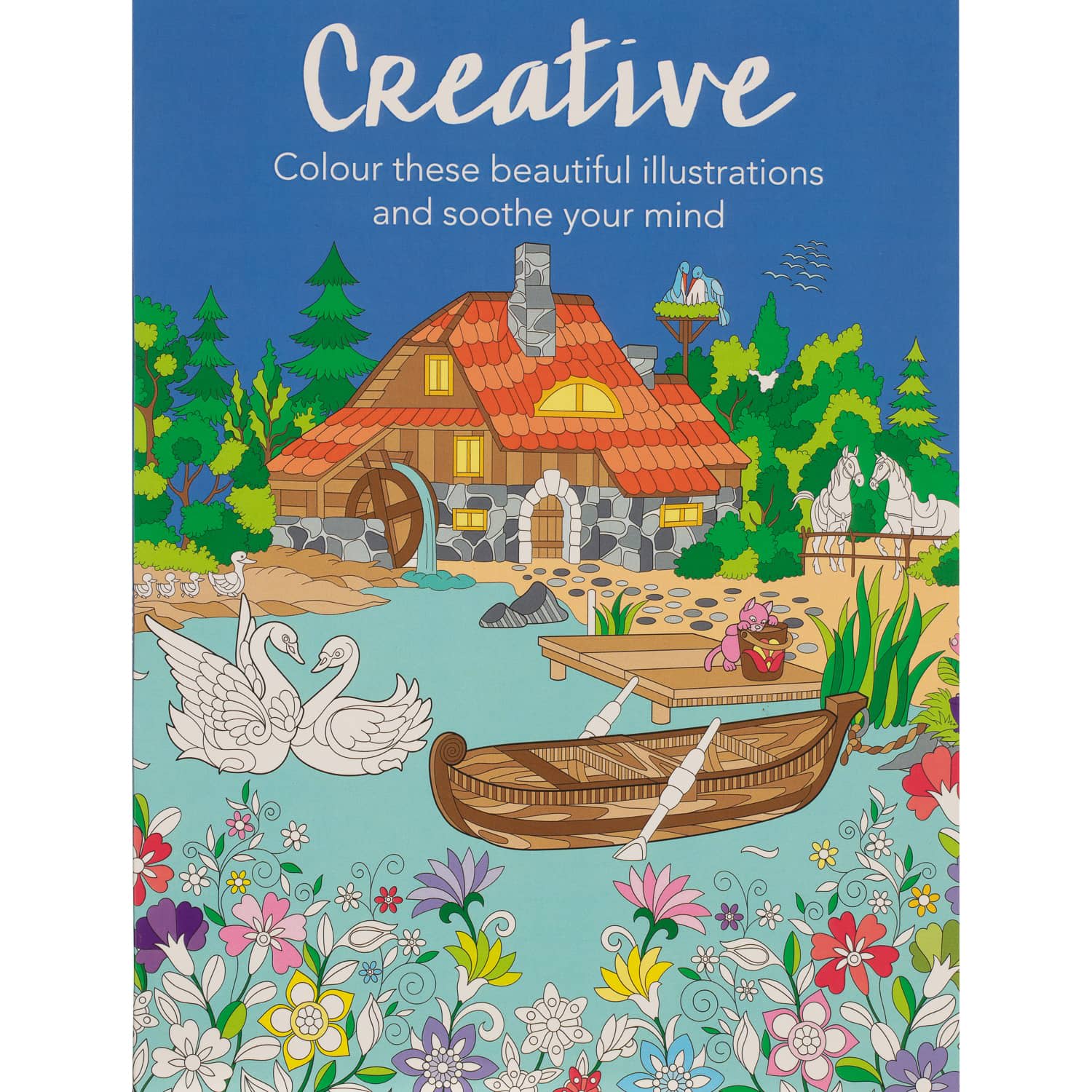 Adult Colouring Book - Creative | Adult Colouring Books - B&M