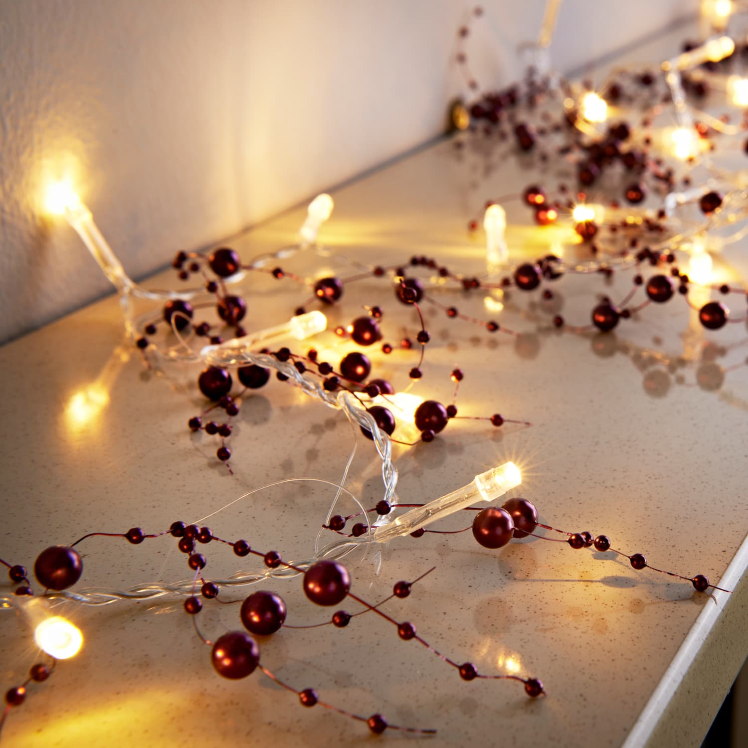 Pearl String Christmas Lights