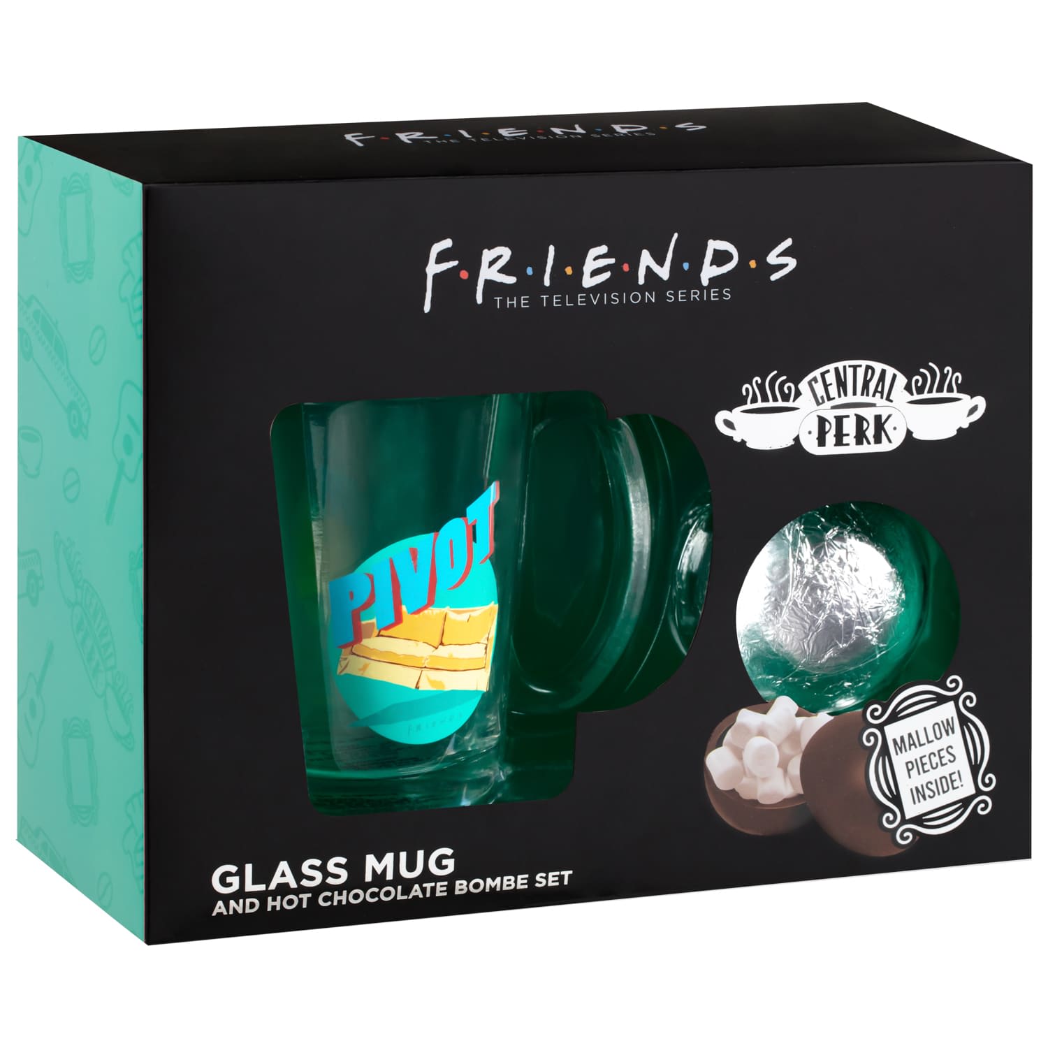 Offer BMStores Friends Glass Mug & Hot Chocolate Bombe