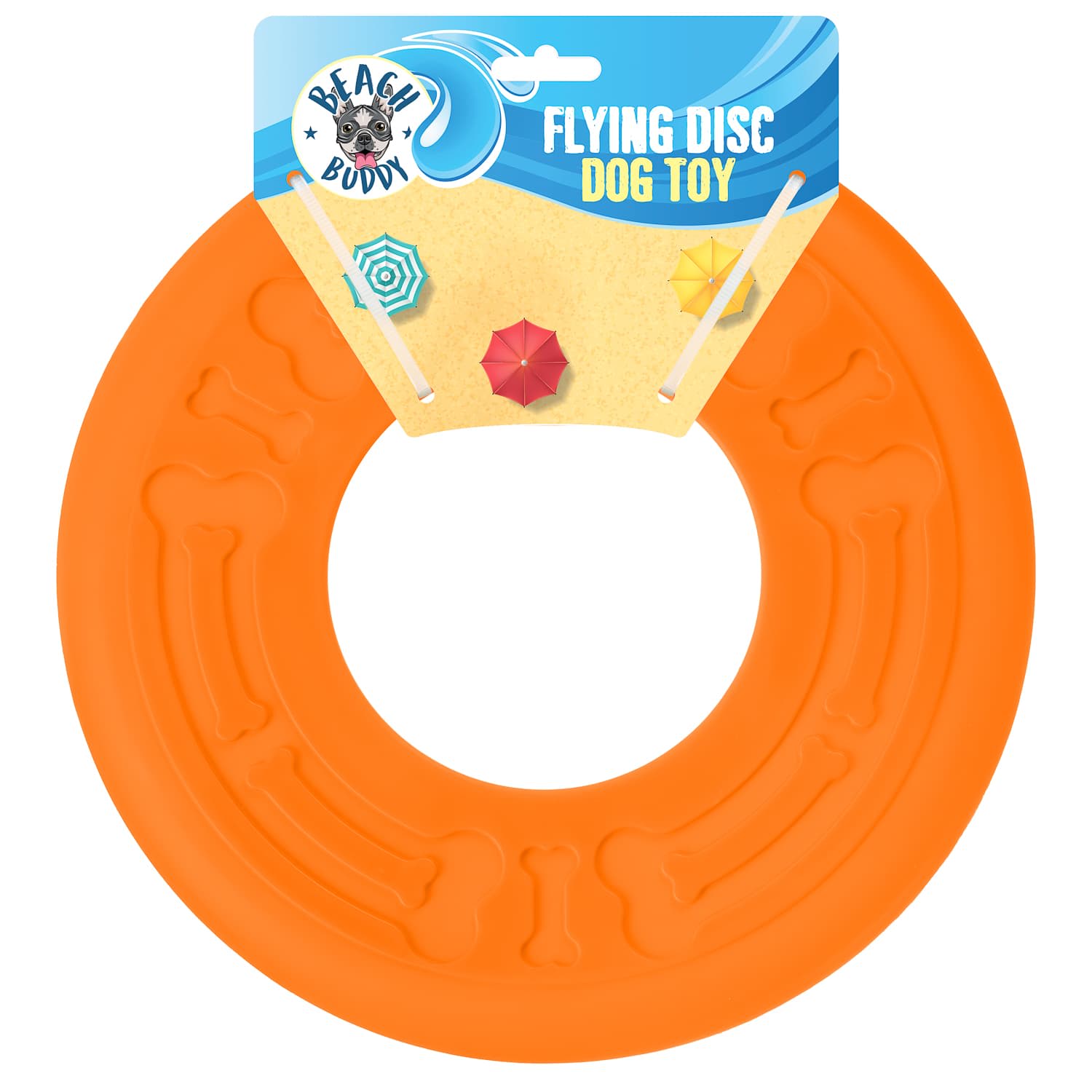Flying Disc Dog Toy - Orange l Pets - B&M