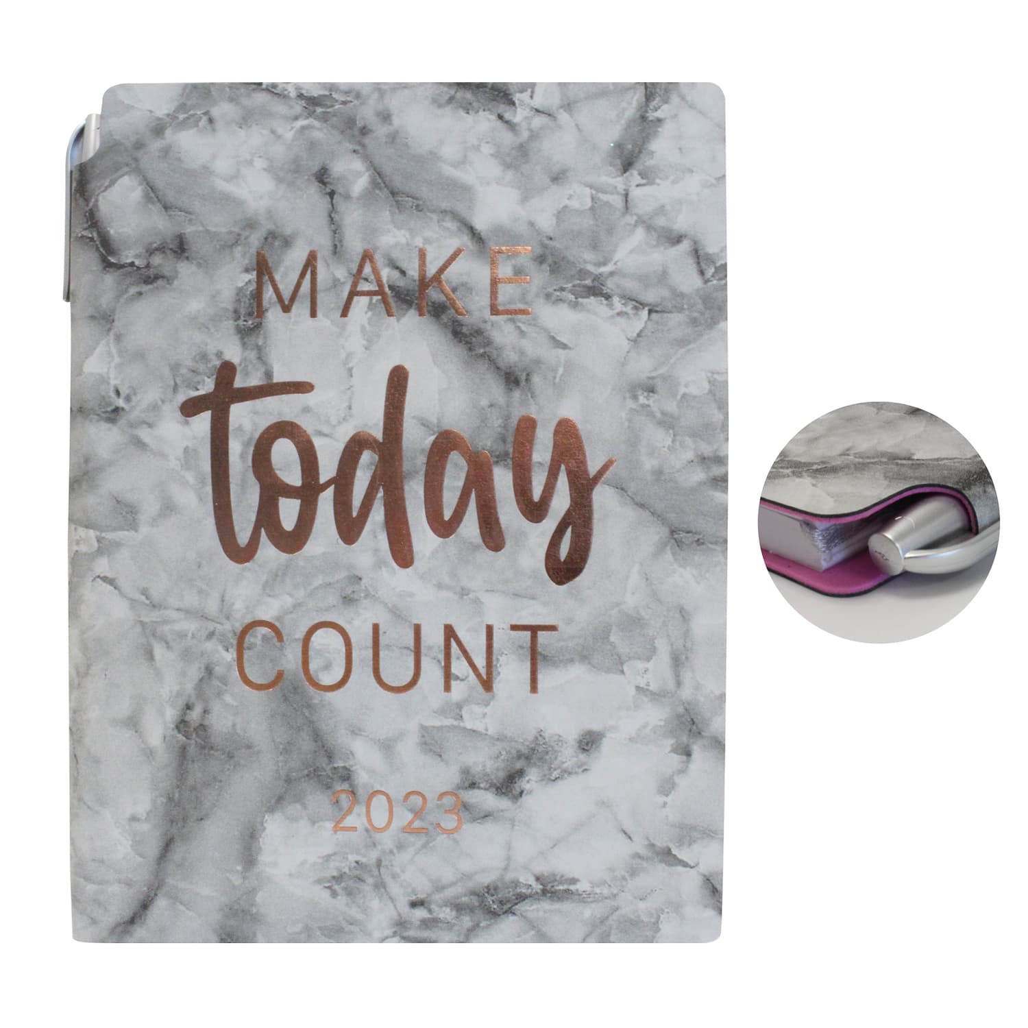 Offer BMStores A5 Planner Diary 2023 - Grey BMStores