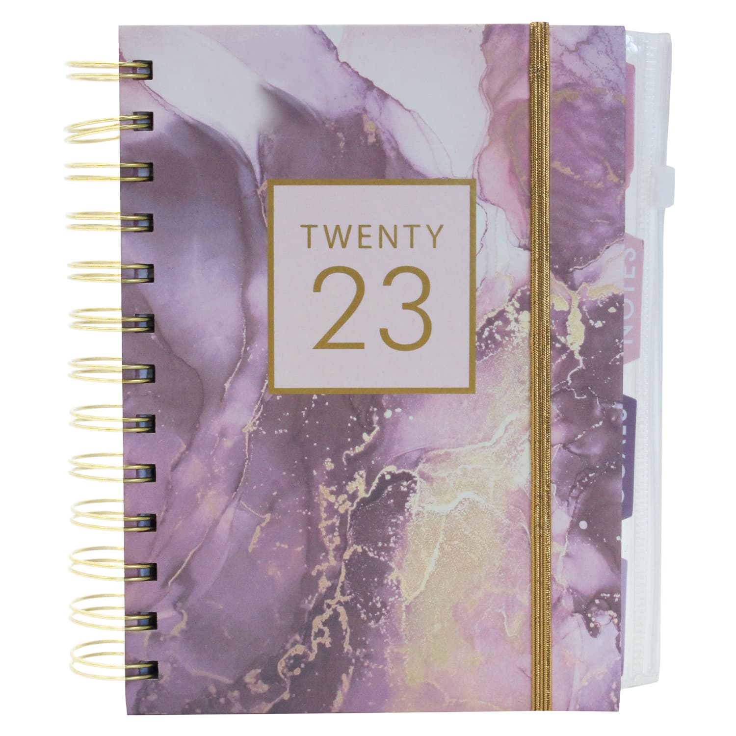 Offer BMStores Organiser Diary 2023 - Purple Marble BMStores