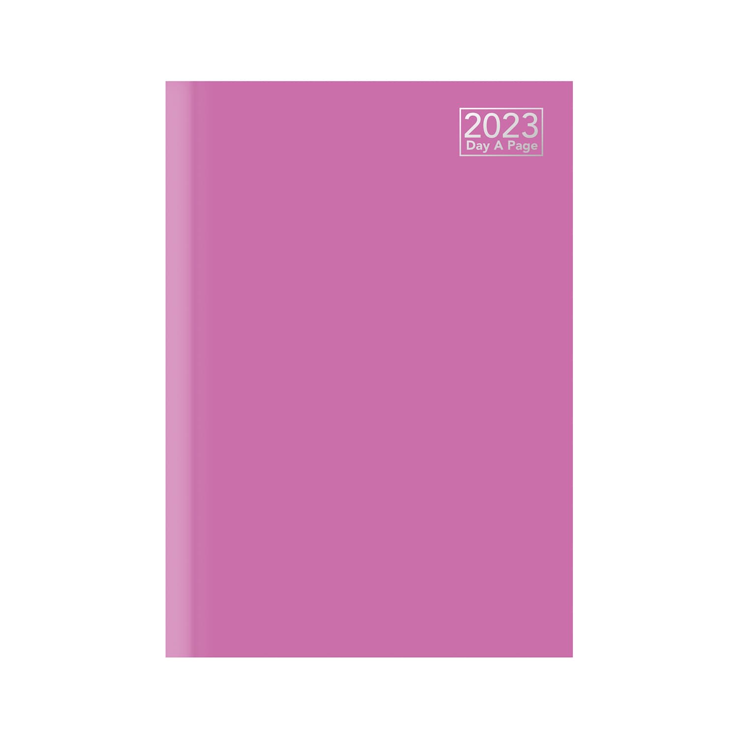 Offer BMStores A5 Bright Page a Day Diary 2023 - Pink BMStores