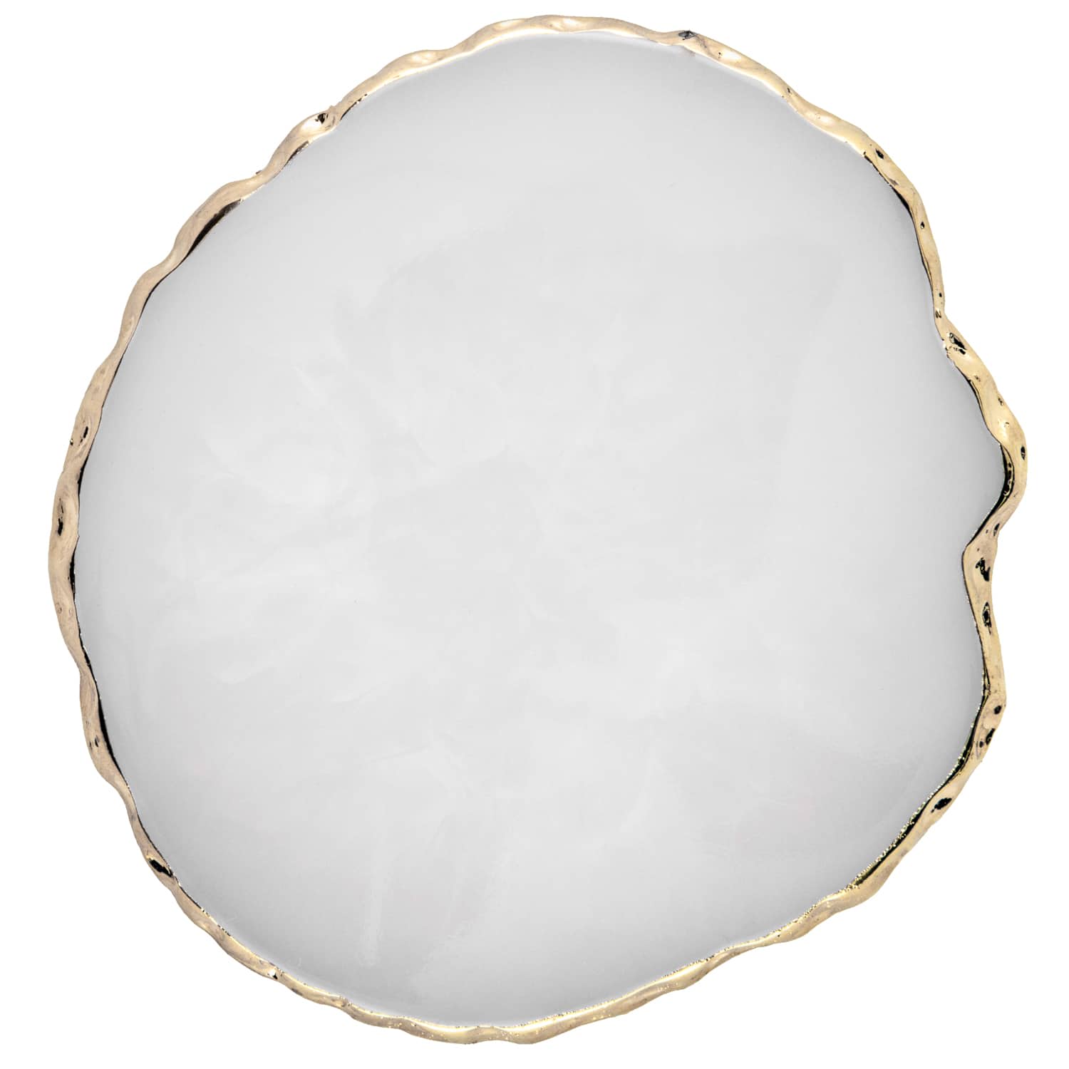 Agate Style Tray - Cream | Decorative Accessories - B&M Stores