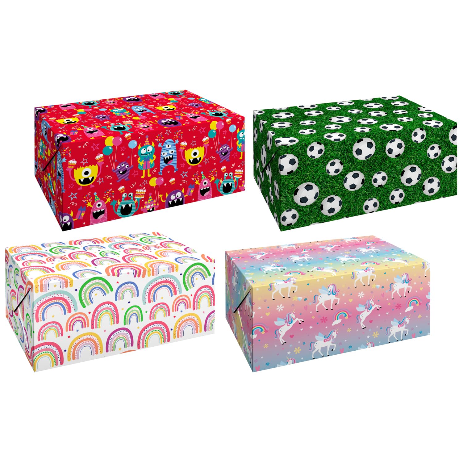 Kids Everyday Wrapping Paper 3m - Rainbow | Gift Wrap - B&M
