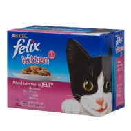 Felix Cat Food - Senior & Kitten Food - Jelly Pouches - B&M