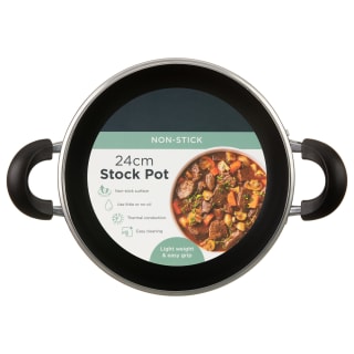 Simply Everyday Non-Stick Stock Pot 24cm | Cookware - B&M