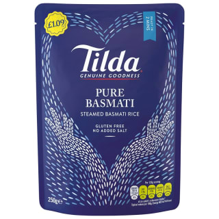 Tilda Pure Steamed Basmati Rice 250g | Groceries | Microwave Rice - B&M