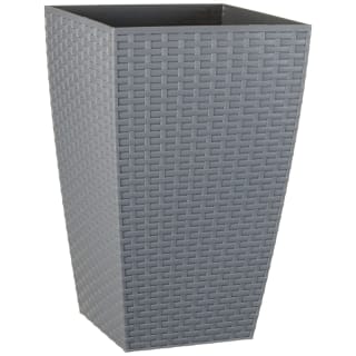 Large Square Planter - Pewter | Cheap Planters at B&M Stores