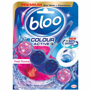 Bloo Colour Active Toilet Rim Block - Bleach | Toilet Cleaner - B&M
