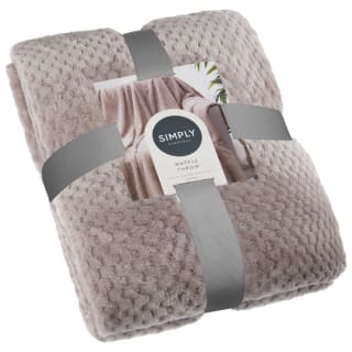 Simply Everyday Waffle Throw - Blush | Cheap Throws - B&M Stores