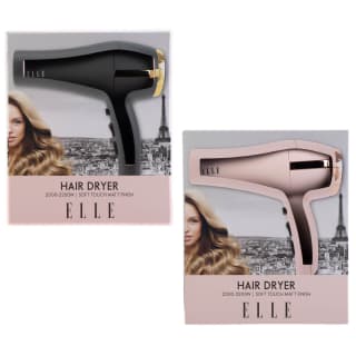 ELLE Hair Dryer 2000-2200W - Black | Hair Dryers - B&M Stores