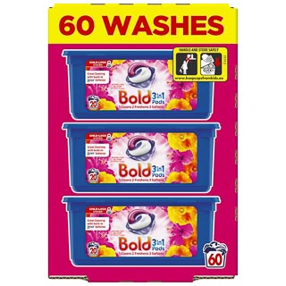 Bold Washing Powder, 2 in 1, Liquid, Detergent & Tablets – B&M