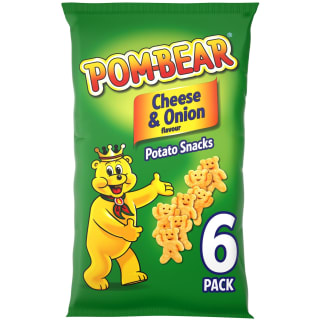 Pom Bear Crisps, Original, Cheese & Onion, Salt & Vinegar – B&M