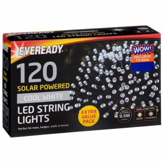 Eveready Solar Powered LED String Lights 120pk - Cool White | Garden ...