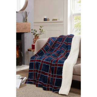 Simply Everyday Super Soft Throw - Navy | Throws | B&M