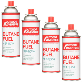 Outdoor Adventure Butane Gas Cartridges 4pk | Camping - B&M