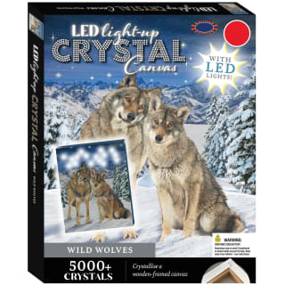 LED Light-Up Crystal Canvas - Magnificent Lion | Arts & Crafts | B&M