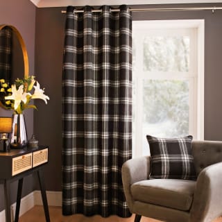 Home Collection Country Check Panels - Sage | Panels | B&M