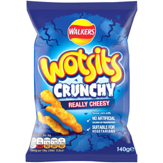 Walkers Wotsits Crunchy 140g - Cheese | Crisps | B&M