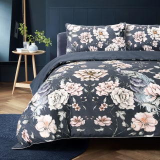 Ruffle Trim Double Duvet Set - White | Cheap Bedding at B&M
