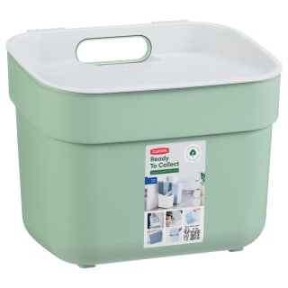 Curver Utility Storage Box WIth Lid & Handle 5L - Green | B&M