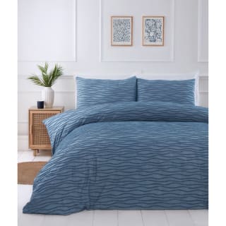 Home Collection Maeve Double Duvet Set - Natural | Bedding | B&M