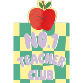 Thank You Teacher Card - No 1 Teacher Club | Greetings Cards | B&M