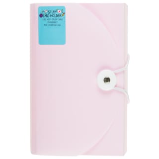 Study Card Expanding File - Pink | Fashion Stationery | B&M