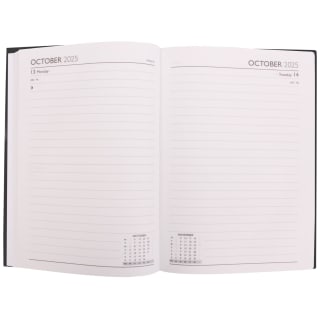 A5 Academic Diary 2025-2026 - Black | Diaries | B&M